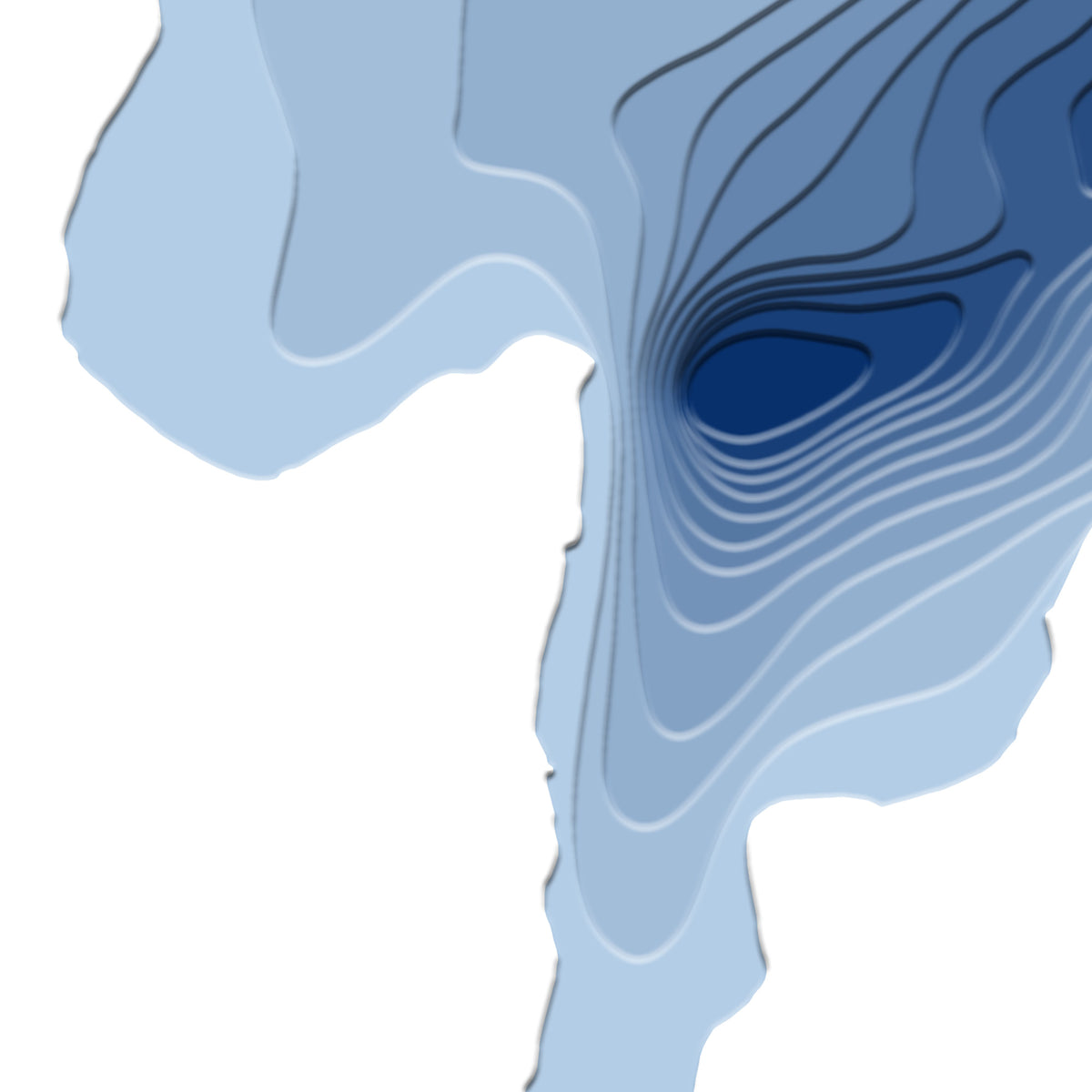 Calabogie Lake Bathymetric Map Art – Classic Cottage Outfitters