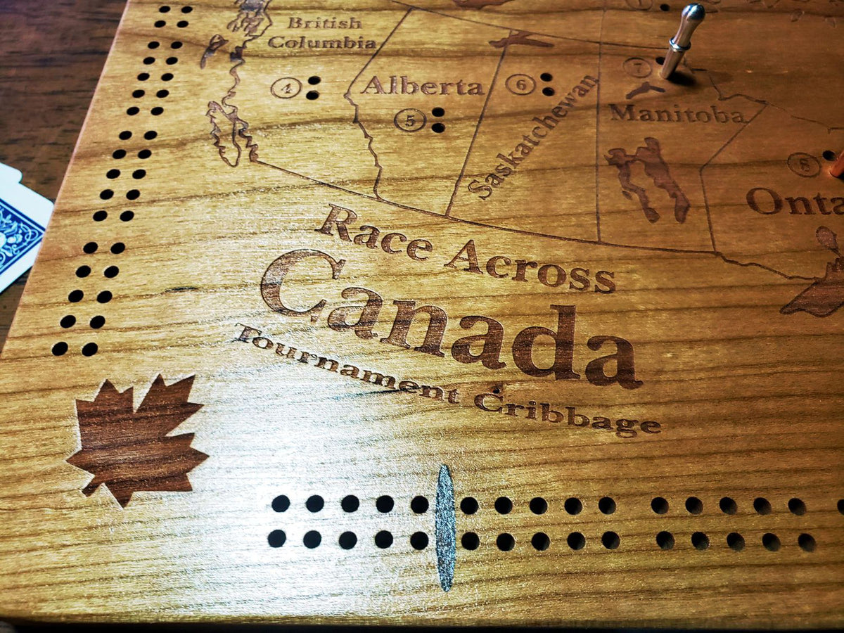 Race Across Canada Cribbage Board – Classic Cottage Outfitters